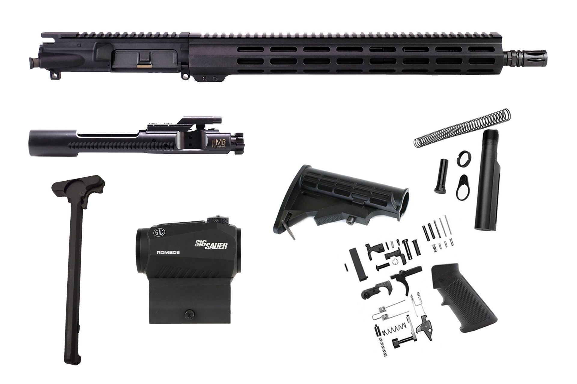 NBS 16″ 5.56 NATO Mid-length Nitride M-LOK Rifle Kit w/ SIG Sauer ...